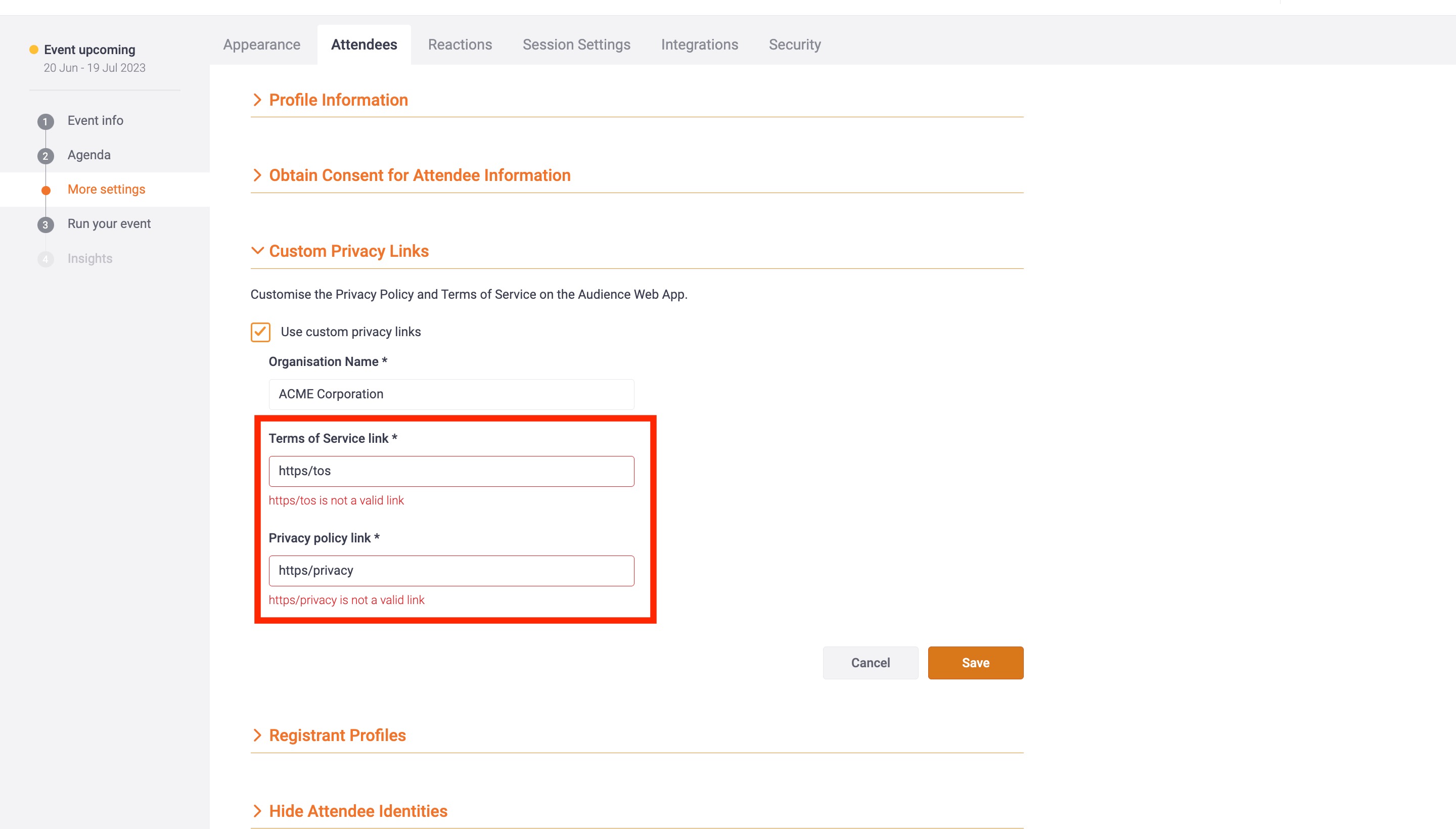 How to add your Terms of Service and Privacy Policy – Help Centre
