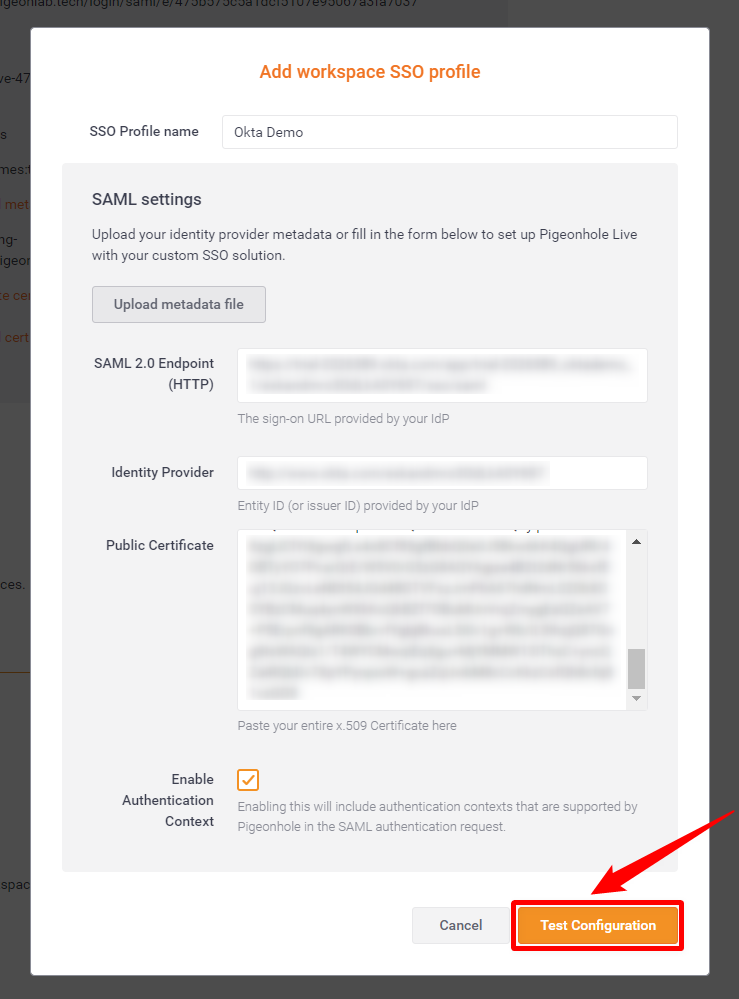 Setting up an Organisation Workspace SSO on Okta – Help Centre
