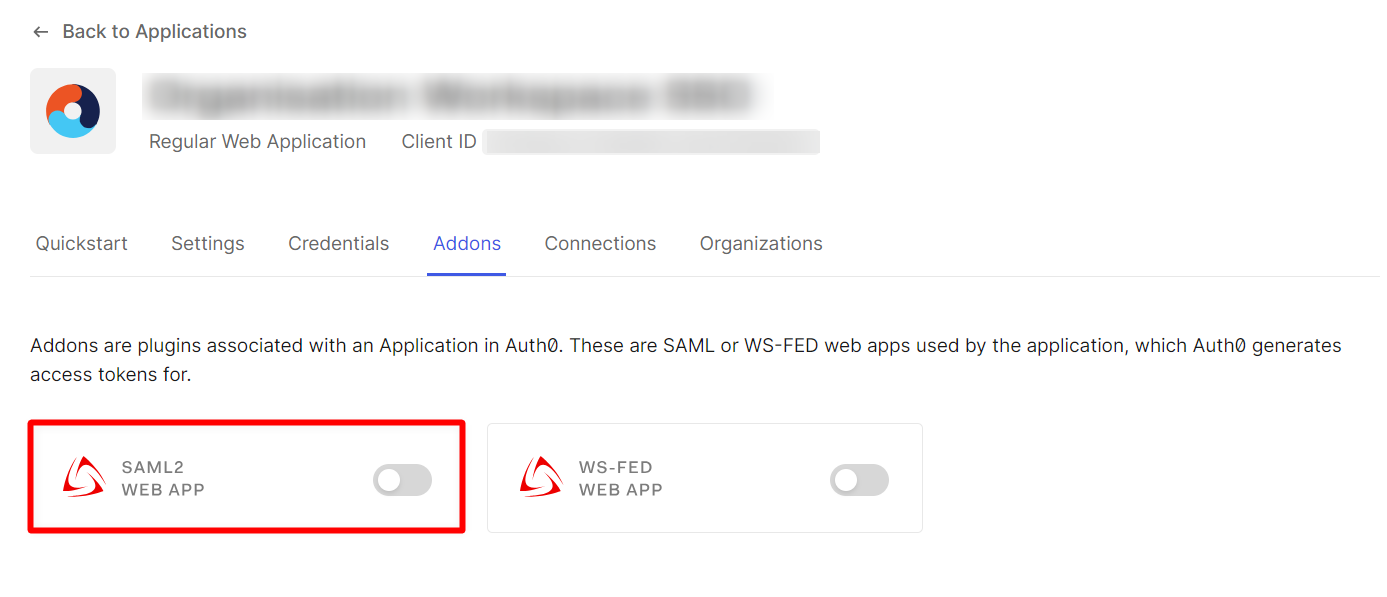 Setting up an Organisation Workspace SSO on Auth0 – Help Centre