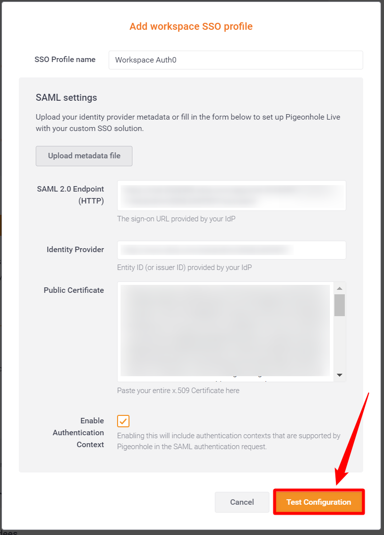 Setting up an Organisation Workspace SSO on Auth0 – Help Centre