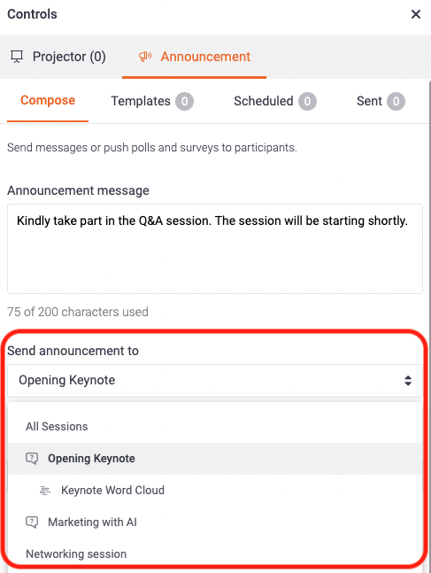 Creating Announcement Templates – Help Centre