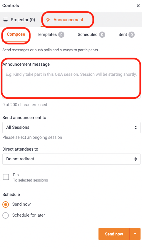 Creating Announcement Templates – Help Centre