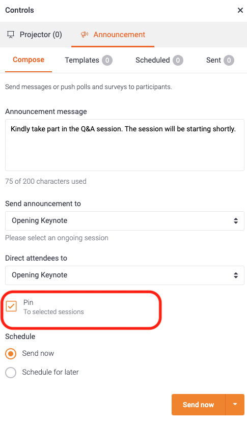 Creating Announcement Templates – Help Centre