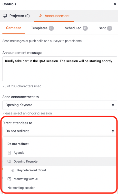 Creating Announcement Templates – Help Centre