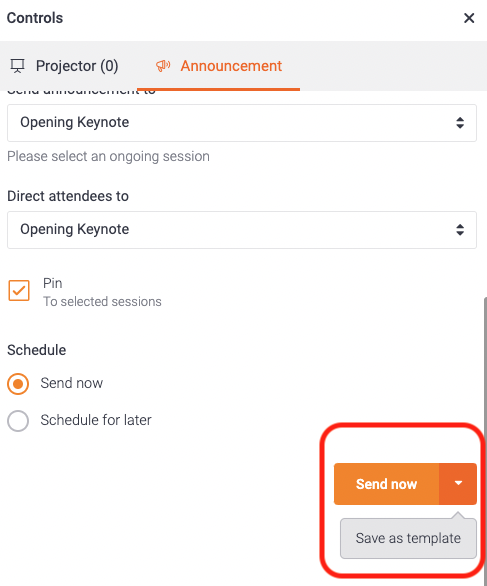 Creating Announcement Templates – Help Centre