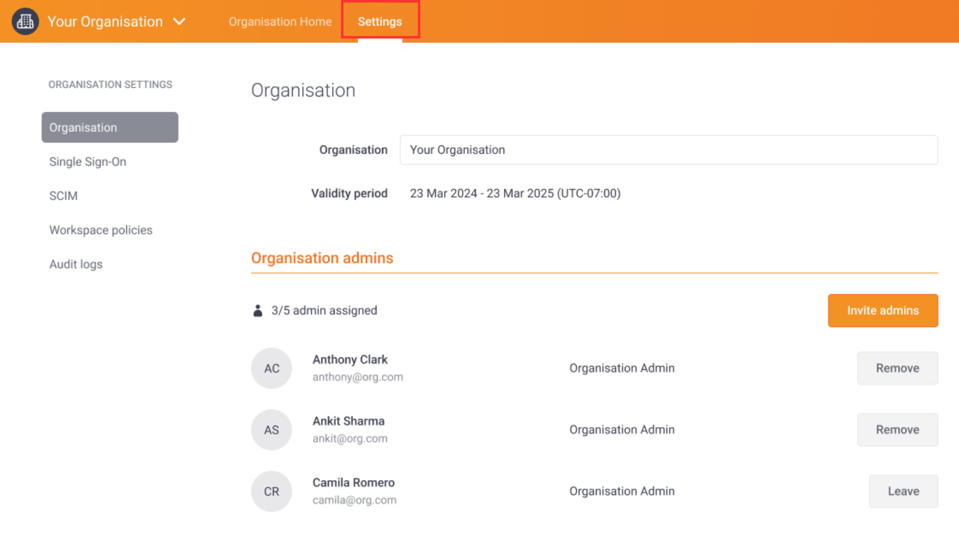 Get an overview of your organisation using Organisation Home – Help Centre