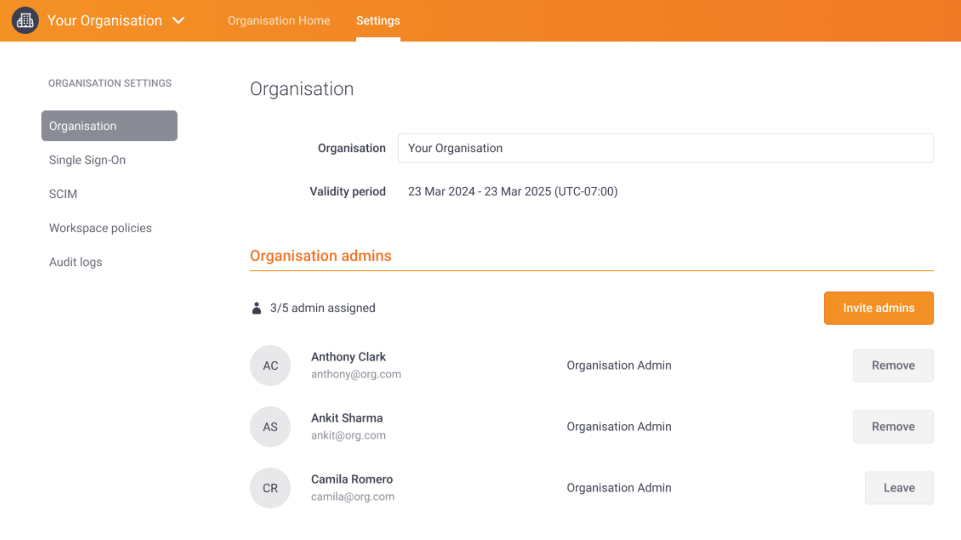 Get an overview of your organisation using Organisation Home – Help Centre
