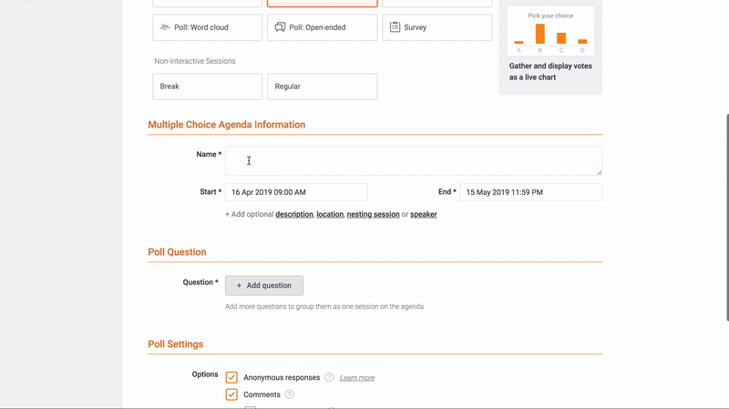 How to create a series of Multiple-Choice Polls – Help Centre