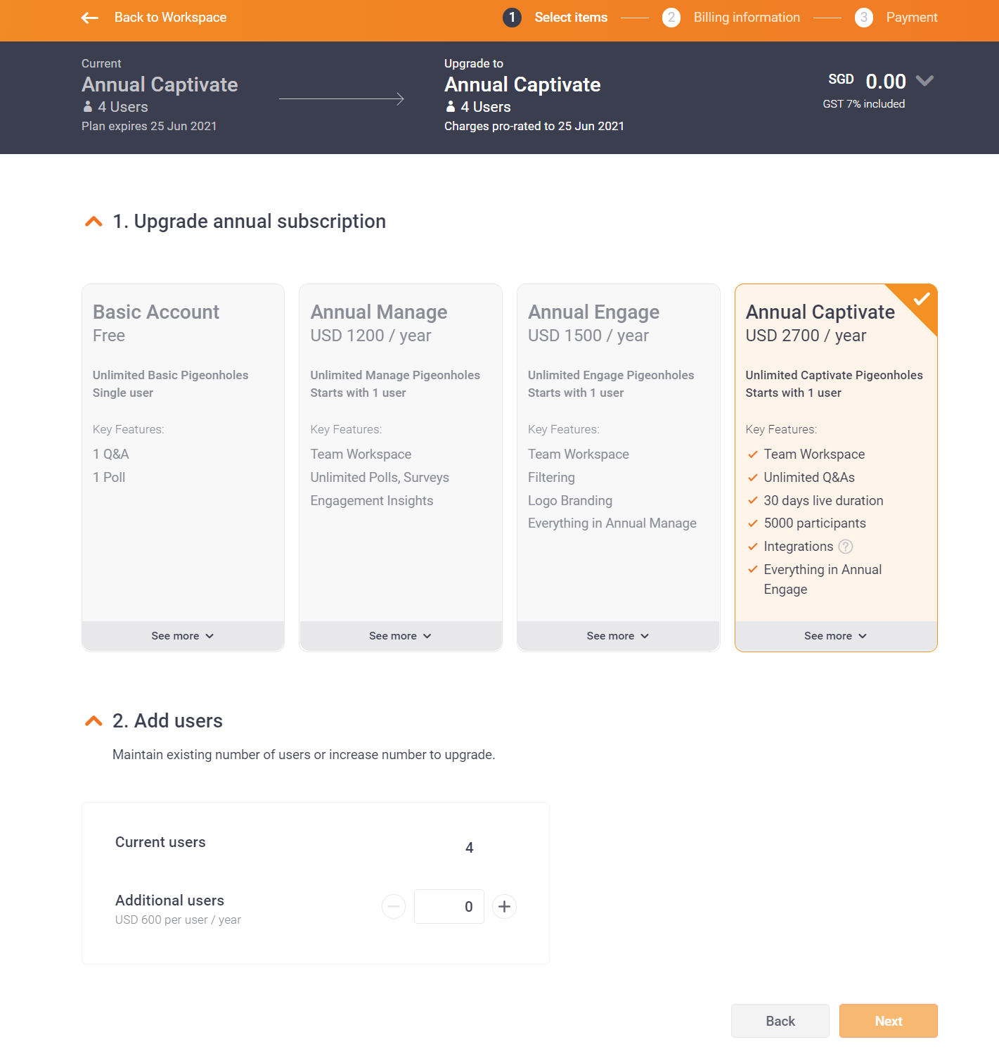 Managing Annual Subscriptions – Help Centre