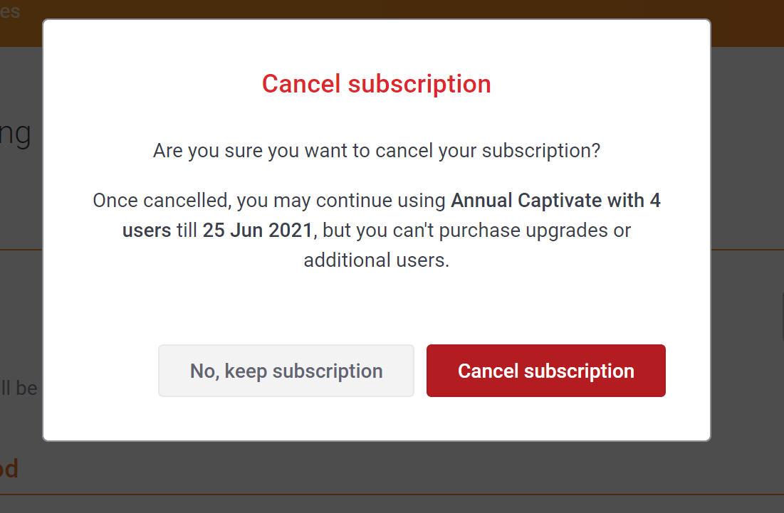 Managing Annual Subscriptions – Help Centre
